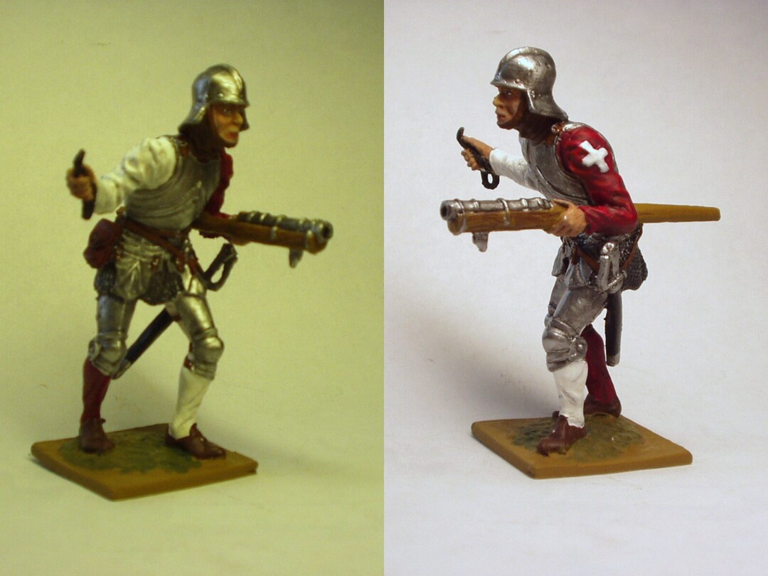 Swiss Warrior With Handgonne (coulevrine), XV Century / Tin Figure 54mm ...