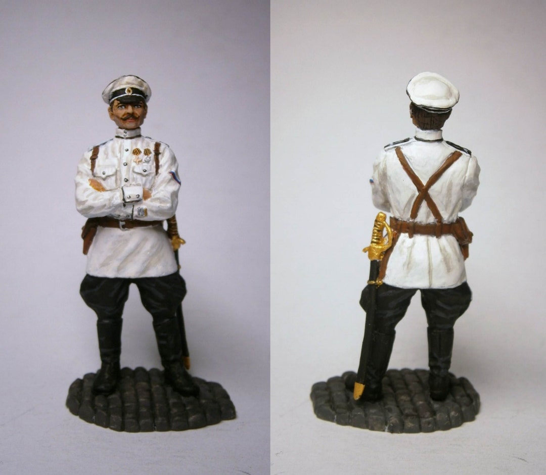 Captain of the General Markov Regiment in Full Dress, Russian Civil War ...