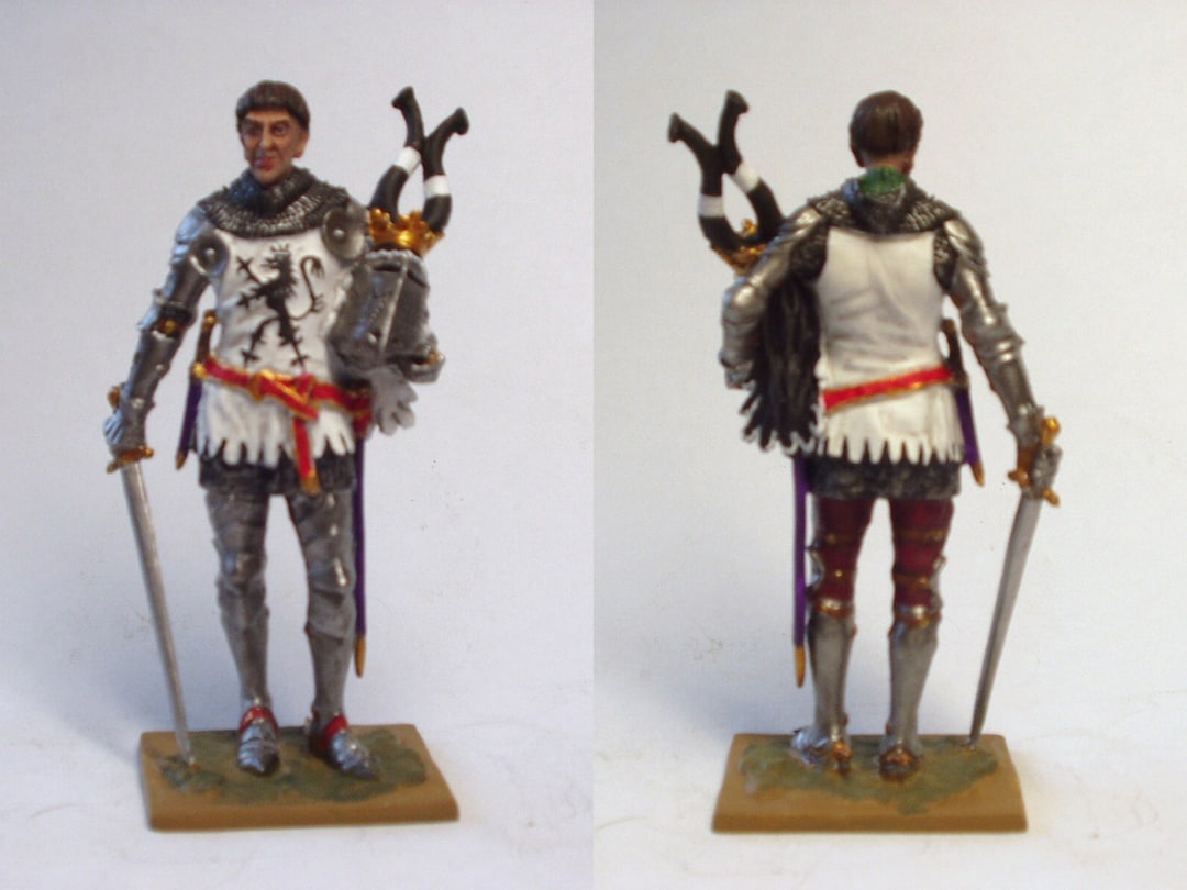 Medieval Knight XIV Century / Tin Figure 54mm - Etsy