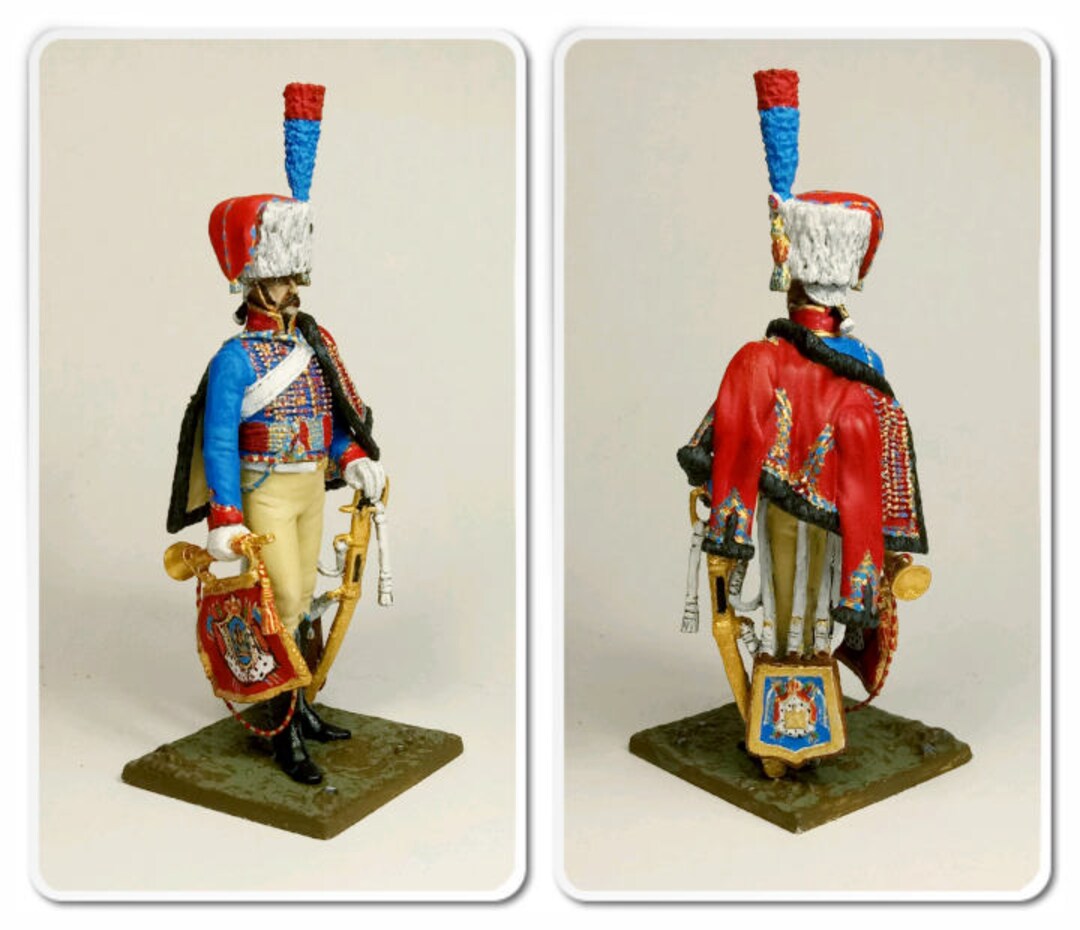 Trumpeter of Mounted Chasseur of the Guard in Full Dress, France 1811 ...