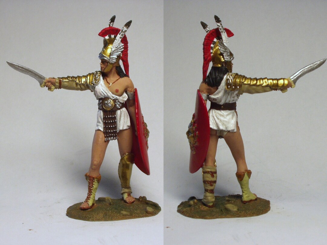 Roman Gladiator Amazon With Falcata / Tin Figure 54mm - Etsy