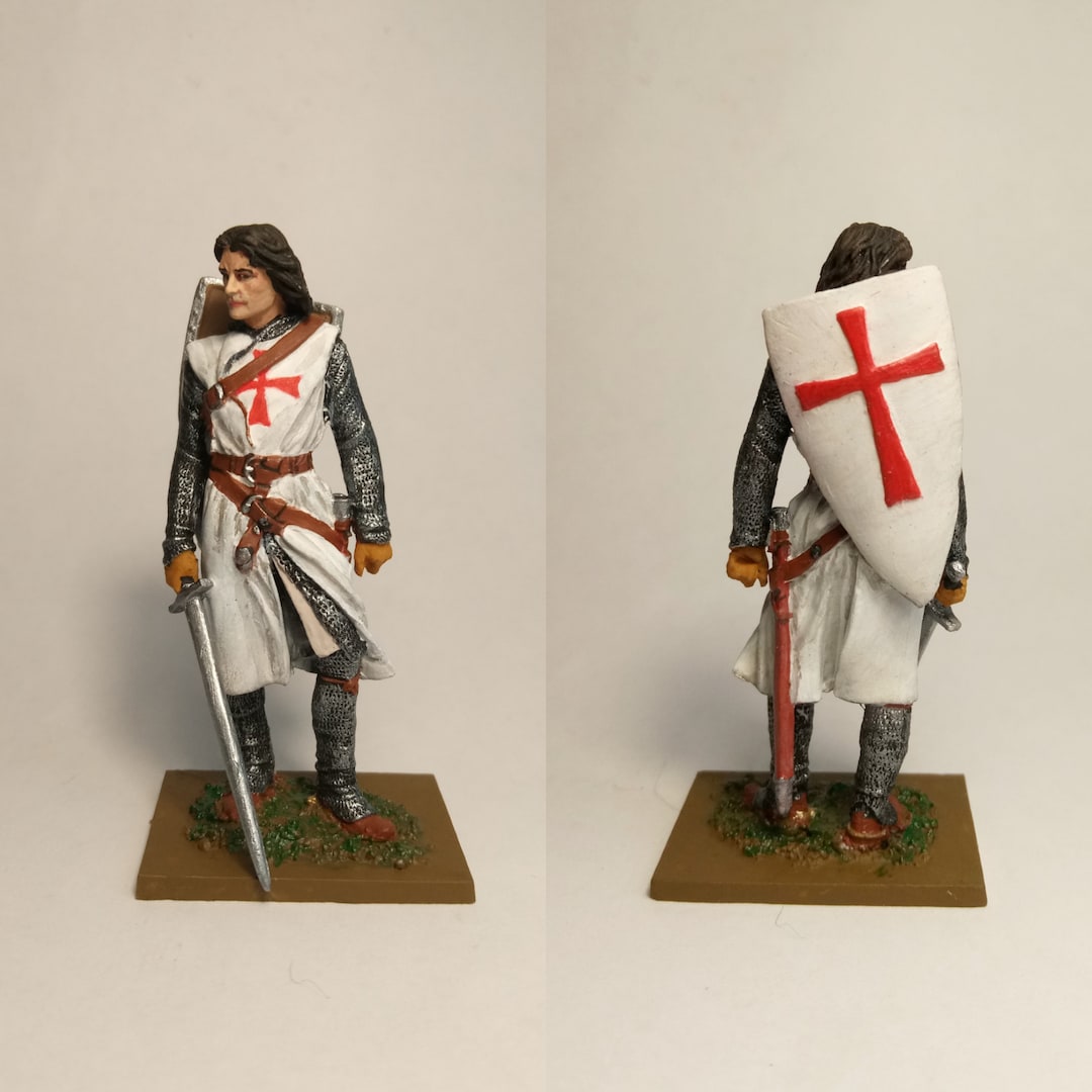 Knight Templar, XIII Century / Tin Figure 54mm - Etsy