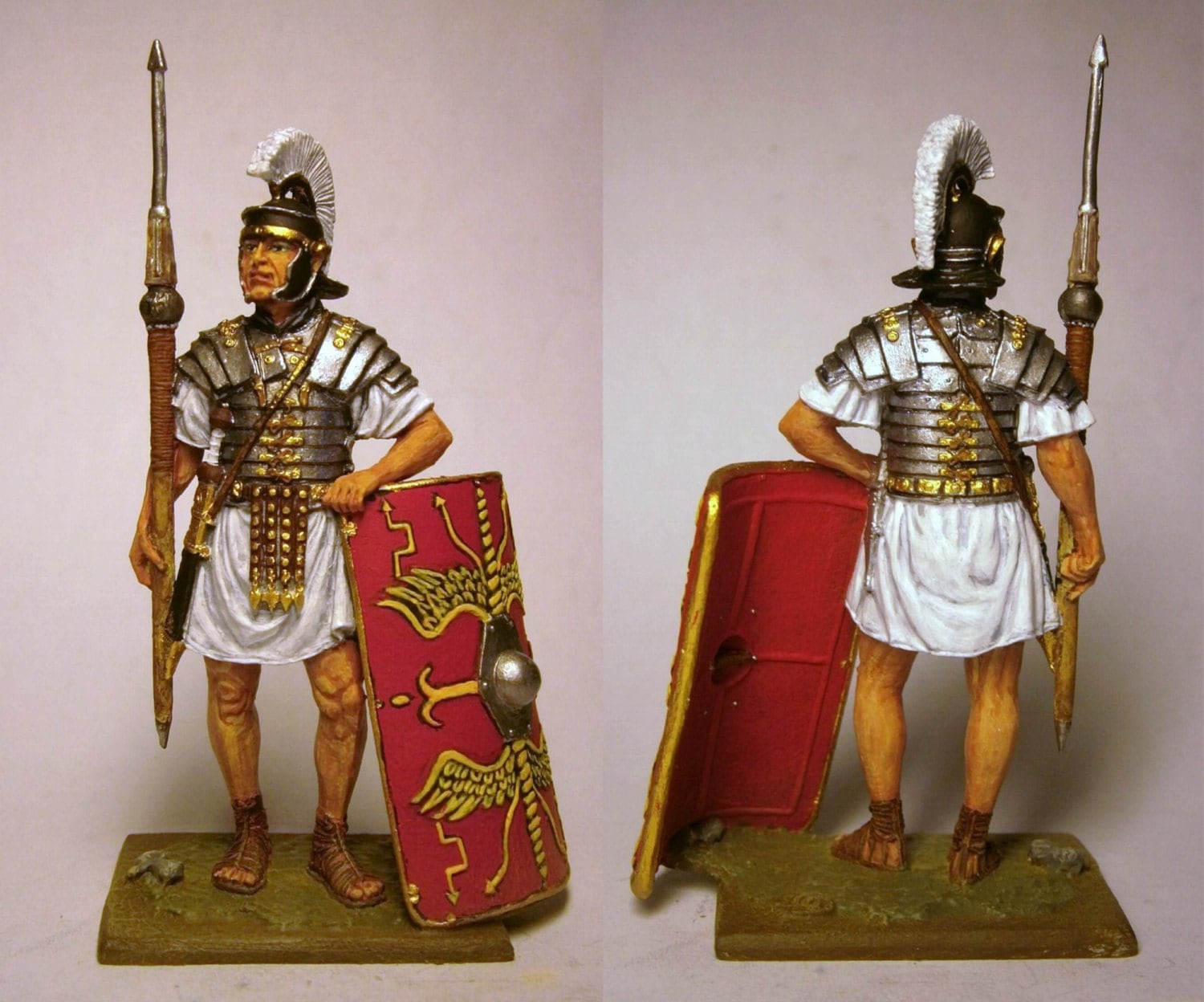 Roman legionary I-II A.D. / Tin figure 54mm | Etsy