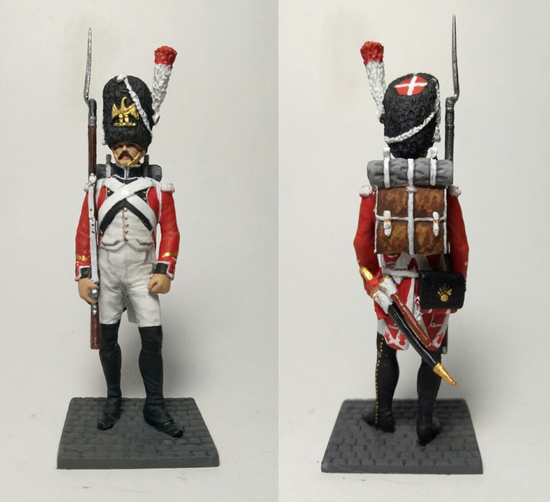 Grenadier of 3rd Swiss Regiment, 1810. Tin Soldier Figure 54mm - Etsy