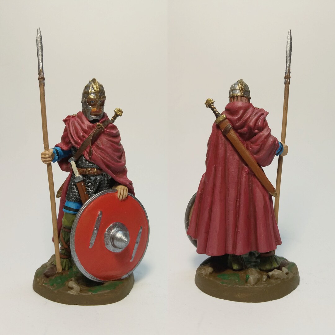 Anglo Saxon Warrior With Spear / Tin Figure 54mm - Etsy