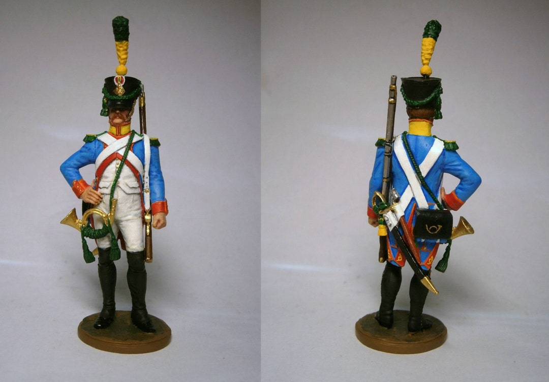 Cornet of Voltigeurs of the 3rd Line Regiment, France 1809. / Tin ...
