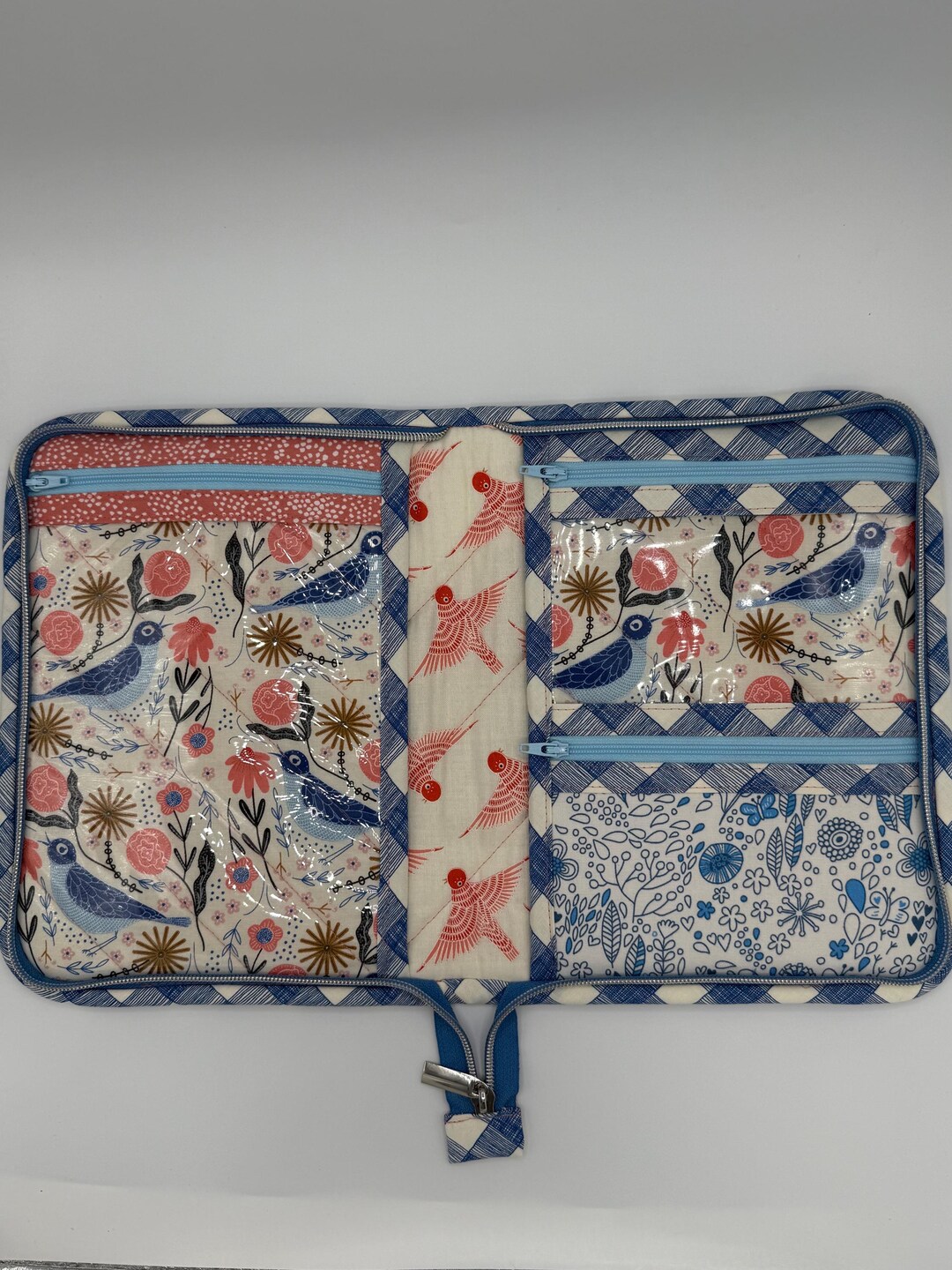 Zipper Vinyl Pocket Organizer- 2 Vinyl Pockets - Zipper Closure ...