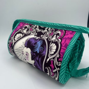 Tula Pink Deja Vu Nightshade Jumbo Pocket Organizer Bag/ 3 Pocket ...
