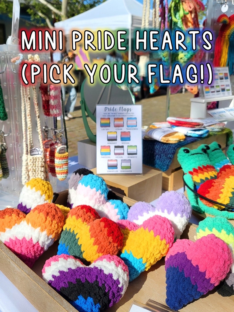 Mini Genderfluid Pride Heart Plushie | Made to Order by Queer Artist ...
