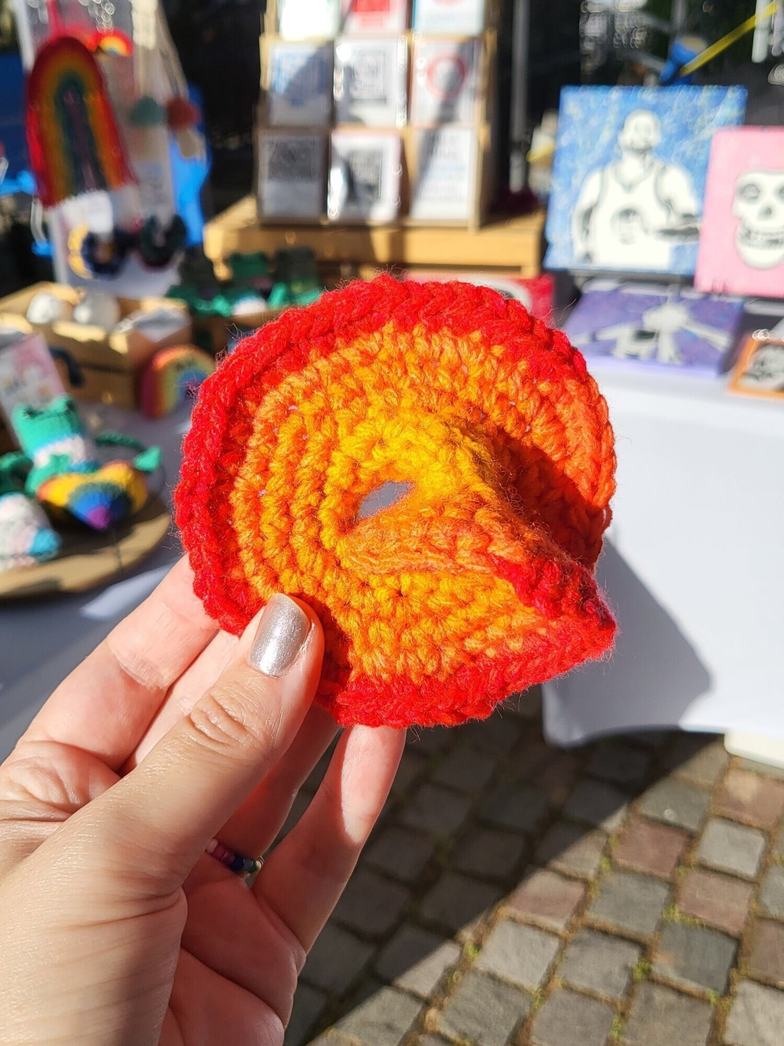 Never-ending Fidget Toy | Crochet Rainbow Möbius Strip - Etsy