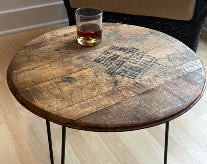 Bourbon Barrel Side Table - Etsy