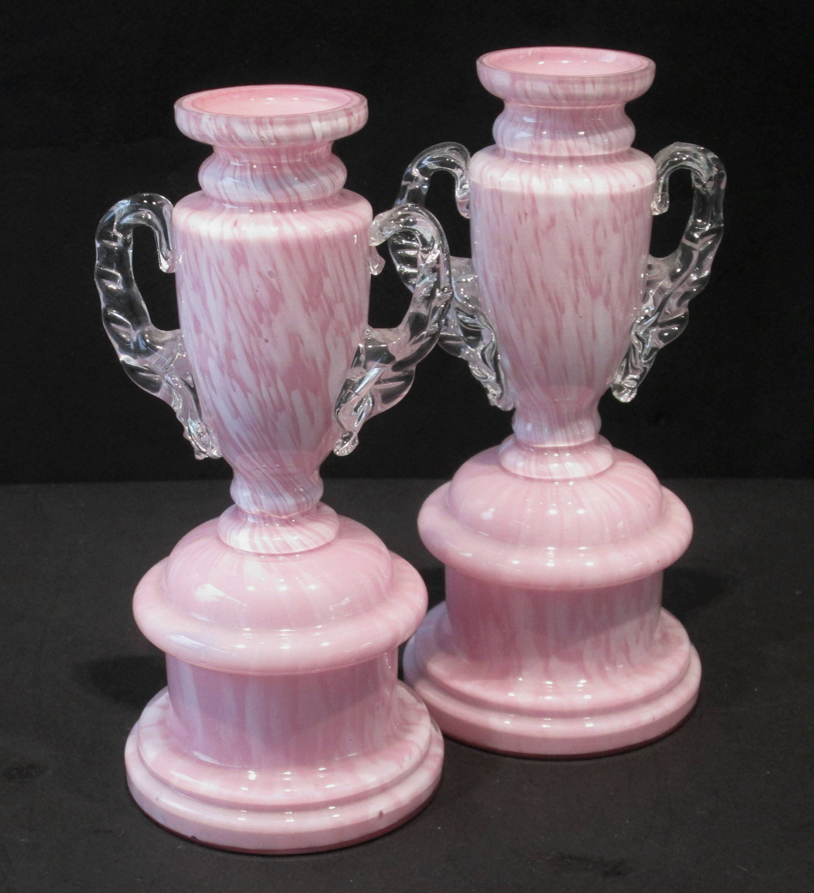 Pair of Welz Glass Trophy Vases. - Etsy