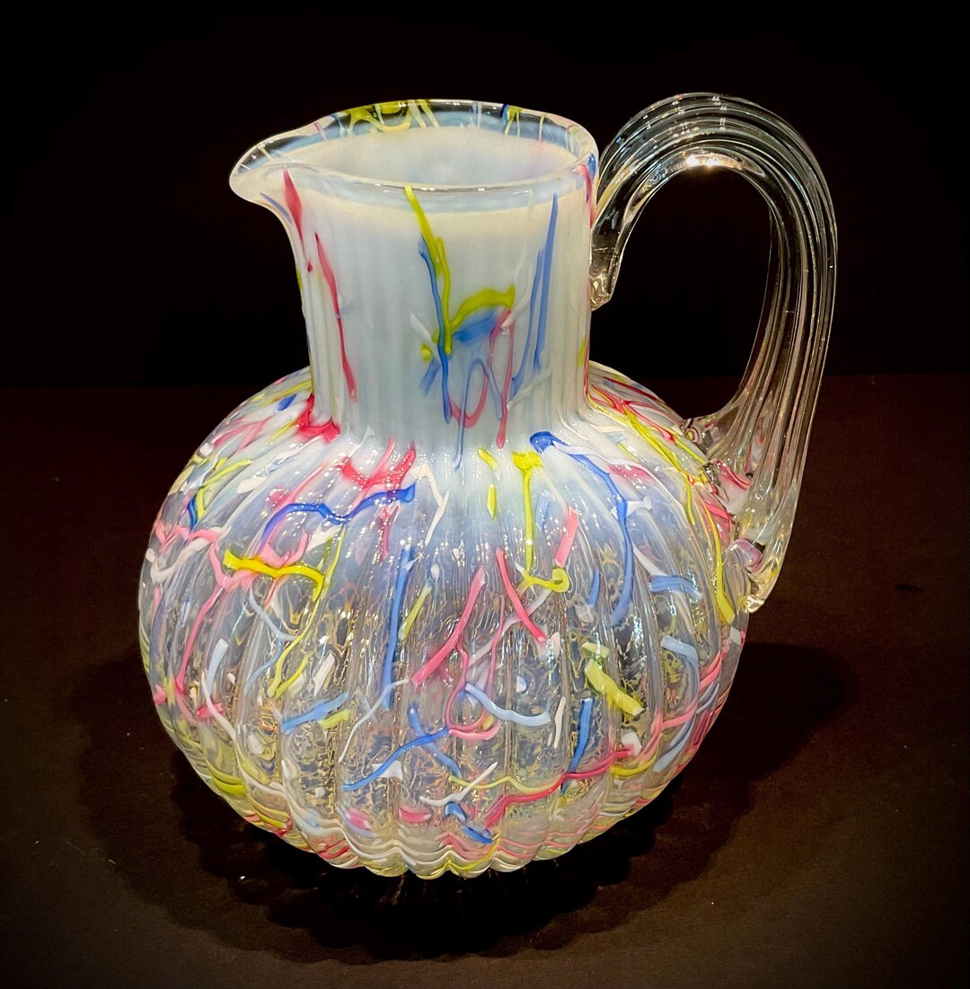 Harrach Peloton Glass Jug-pitcher C1885 - Etsy