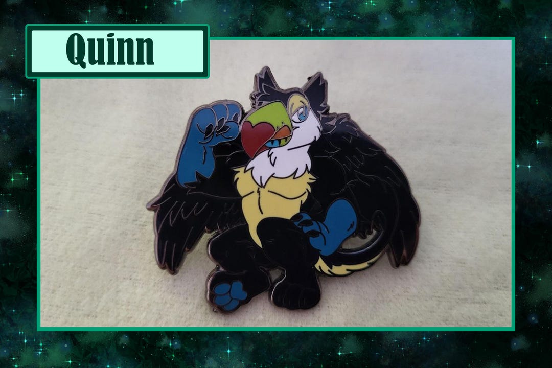 Furry Enamel Pins- Quinn & Sinker- Paradox Pins - Etsy