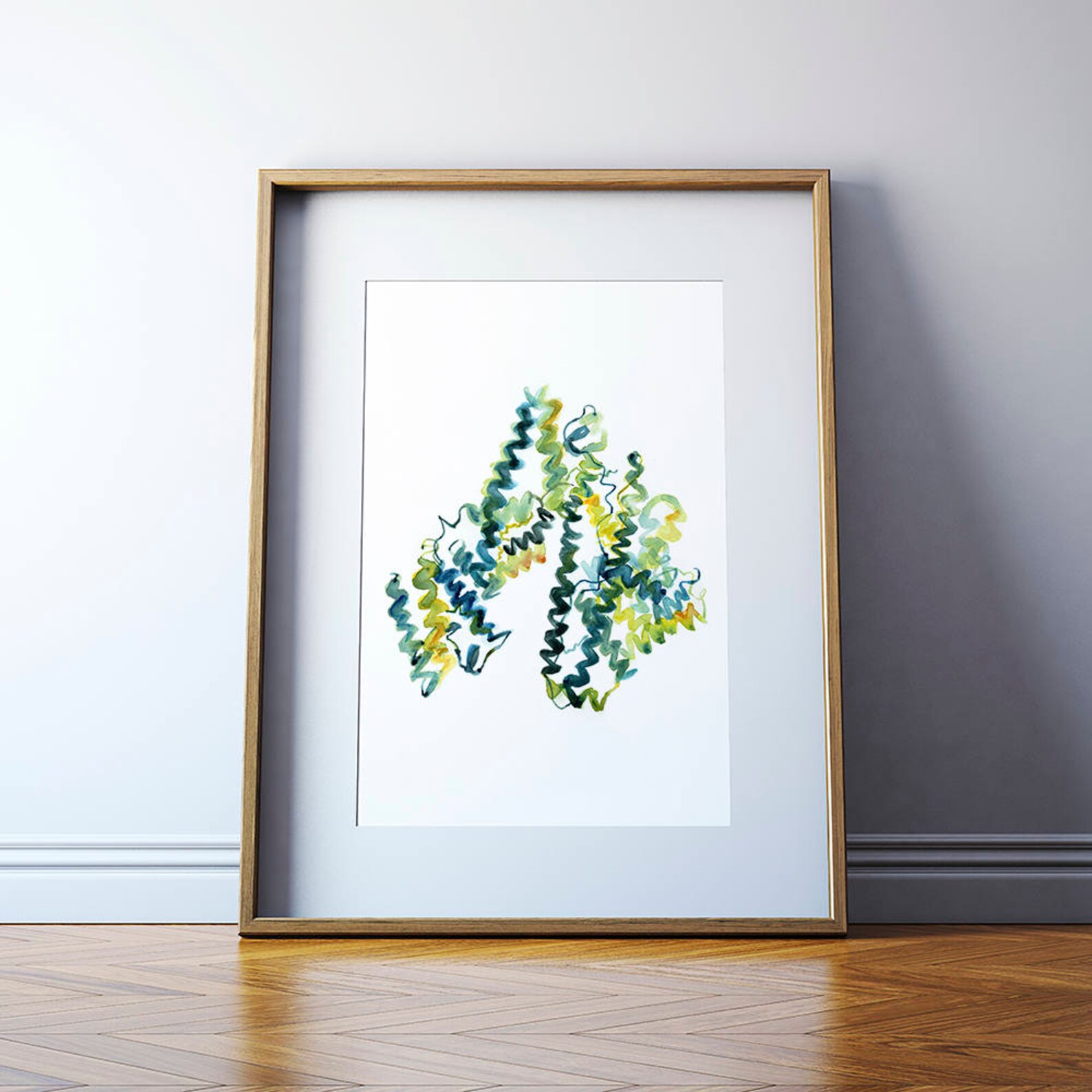 Albumin Protein Watercolor Art Print Microbiology Art - Etsy
