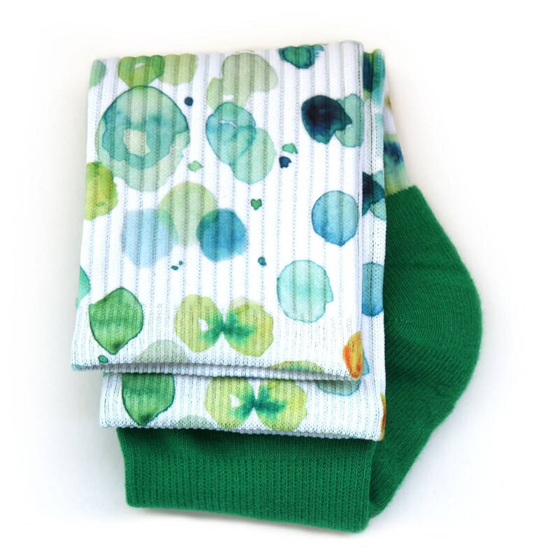 Blood Cells in Green Anatomy Inspired Socks Socks for - Etsy