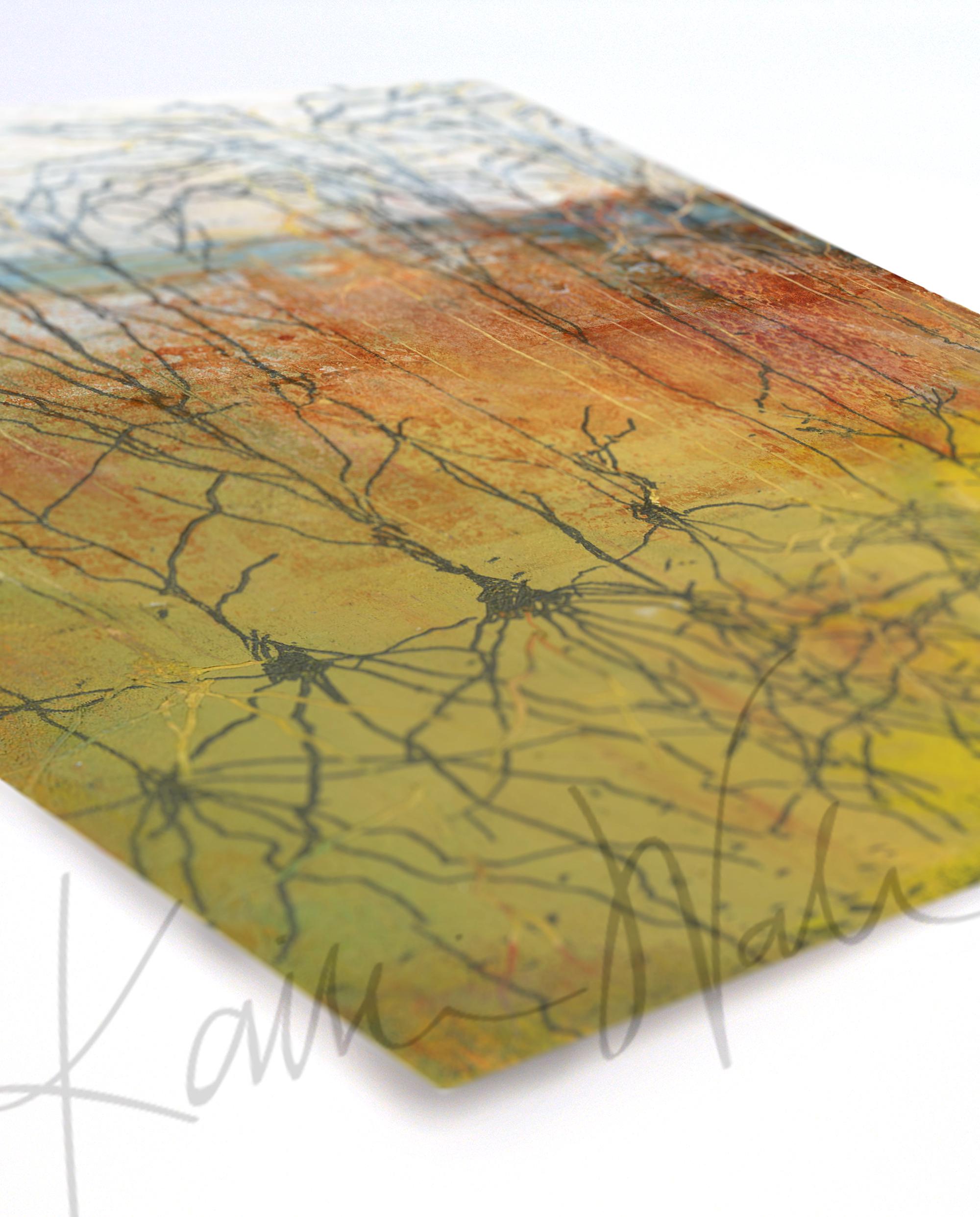 Pyramidal Neurons Cold Wax Print - Neurology Art - Brain Art - Gift for ...