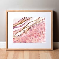 Epidermis Art Poster, Histology Watercolor Art, Dermatology Art Wall ...