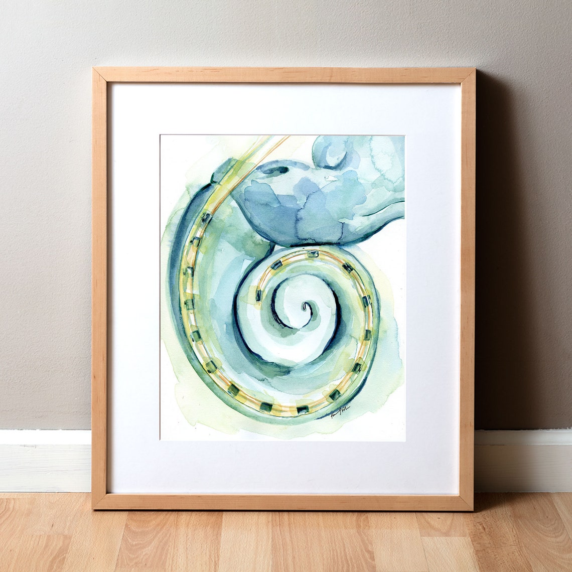 Cochlear Implant Electrode Array Watercolor Print Audiology - Etsy