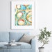 Trichodiscoma Watercolor Print Skin Cell Art Integumentary - Etsy