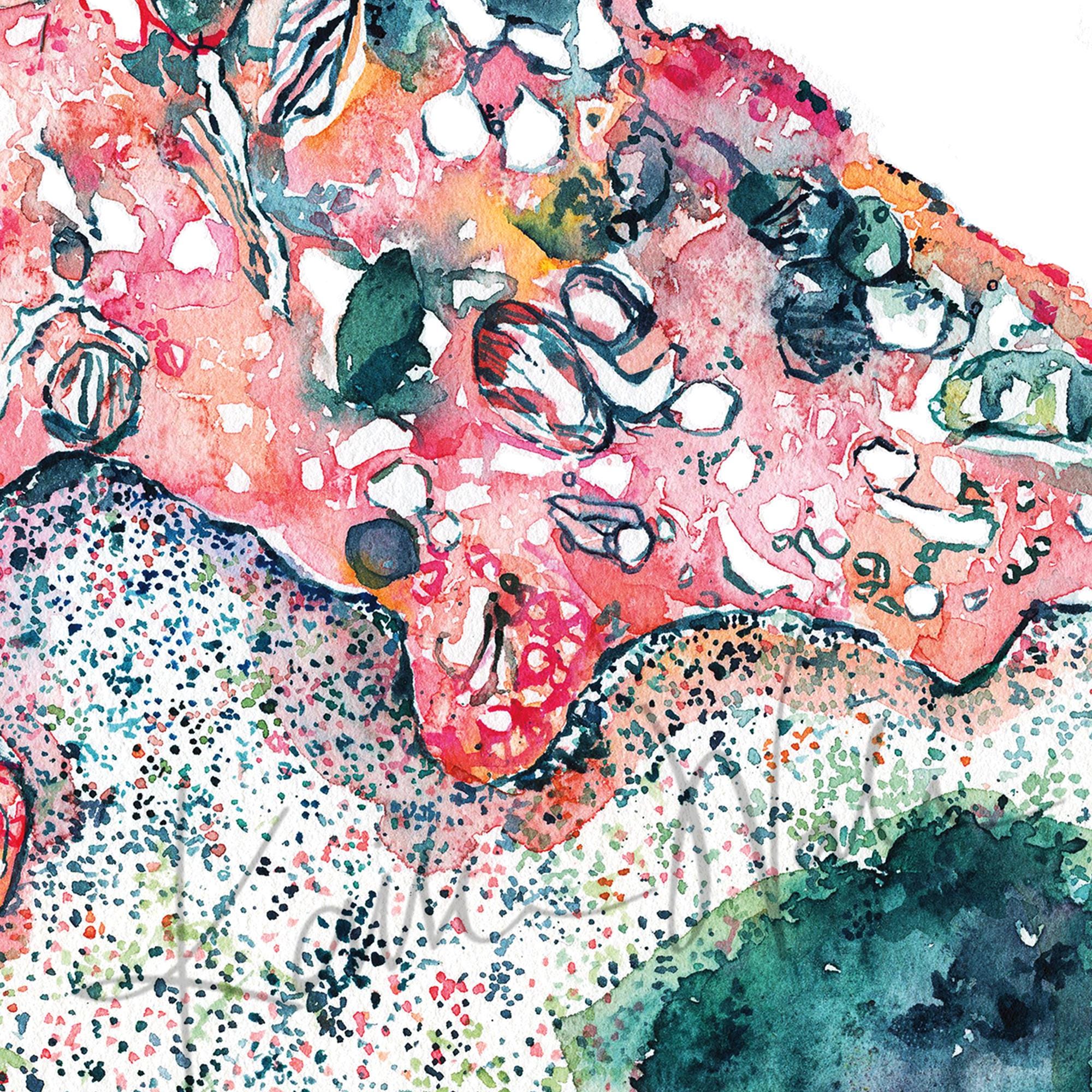 Tissue Cell Watercolor Print - Cell Paintings - Tissue Cell ...