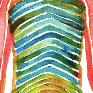 Body Systems 3-piece Watercolor Print Set - Anatomy Art Set - Muscular ...