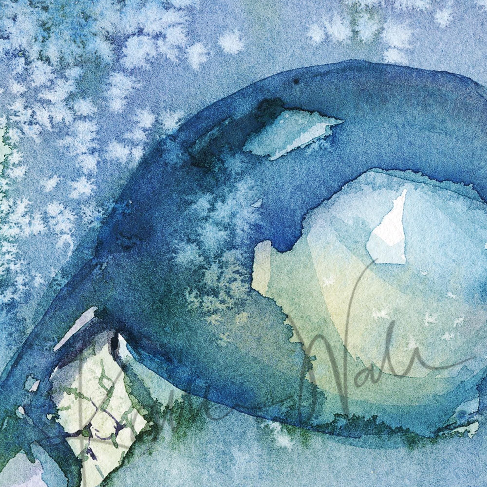 Uterus in Situ Watercolor Print - OBGYN and Female Reproductive Anatomy ...