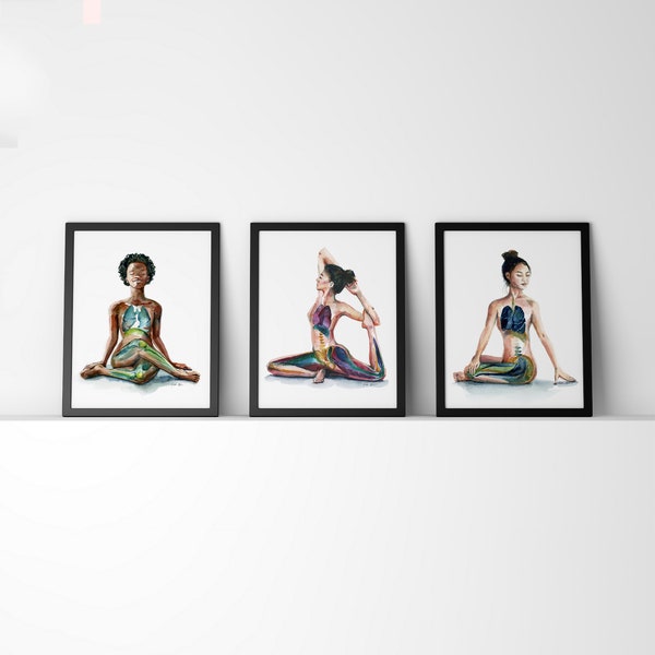 Yoga Art - Etsy