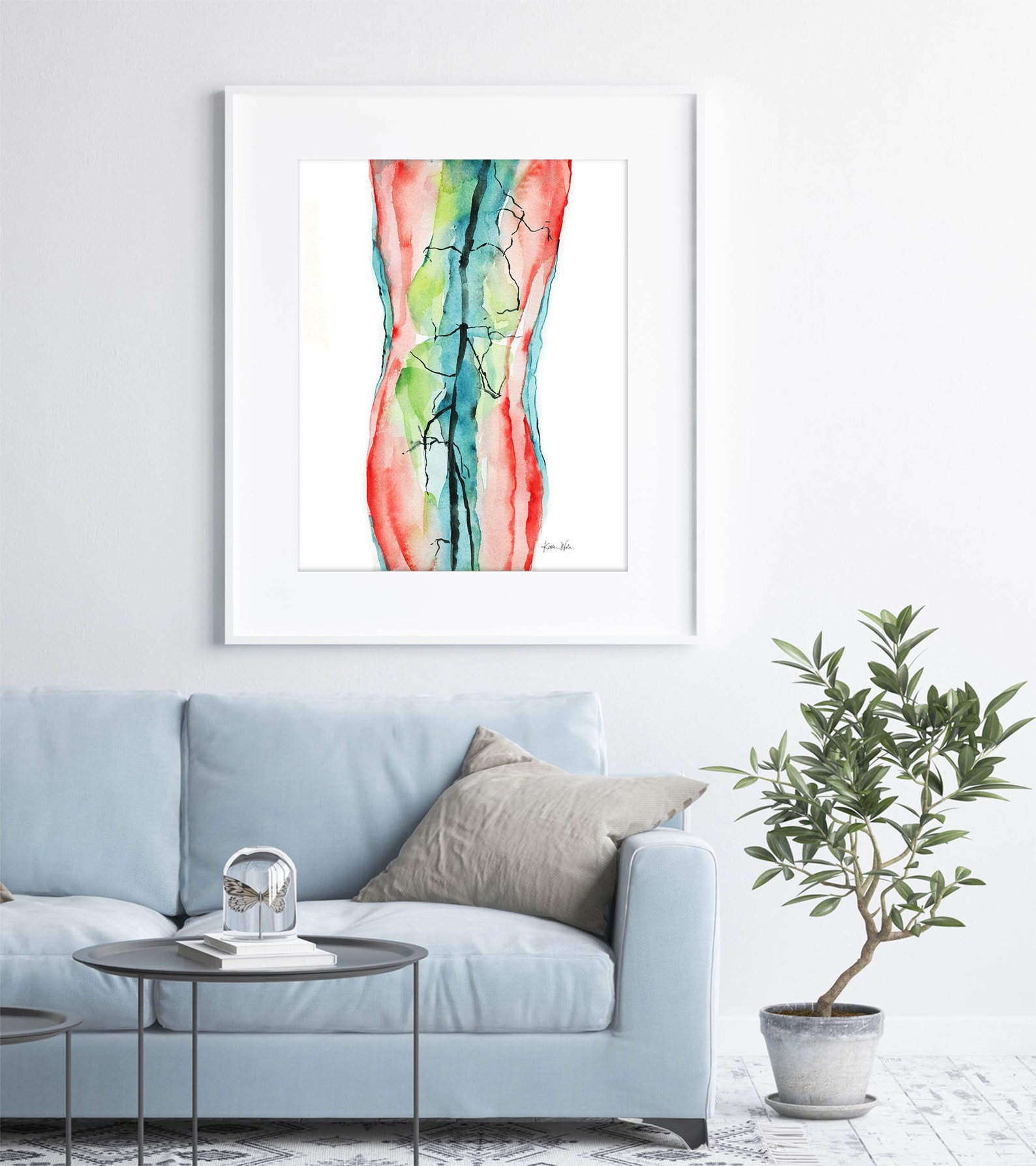 Fem-pop Bypass Watercolor Print Pulmonology Anatomy Painting | Etsy
