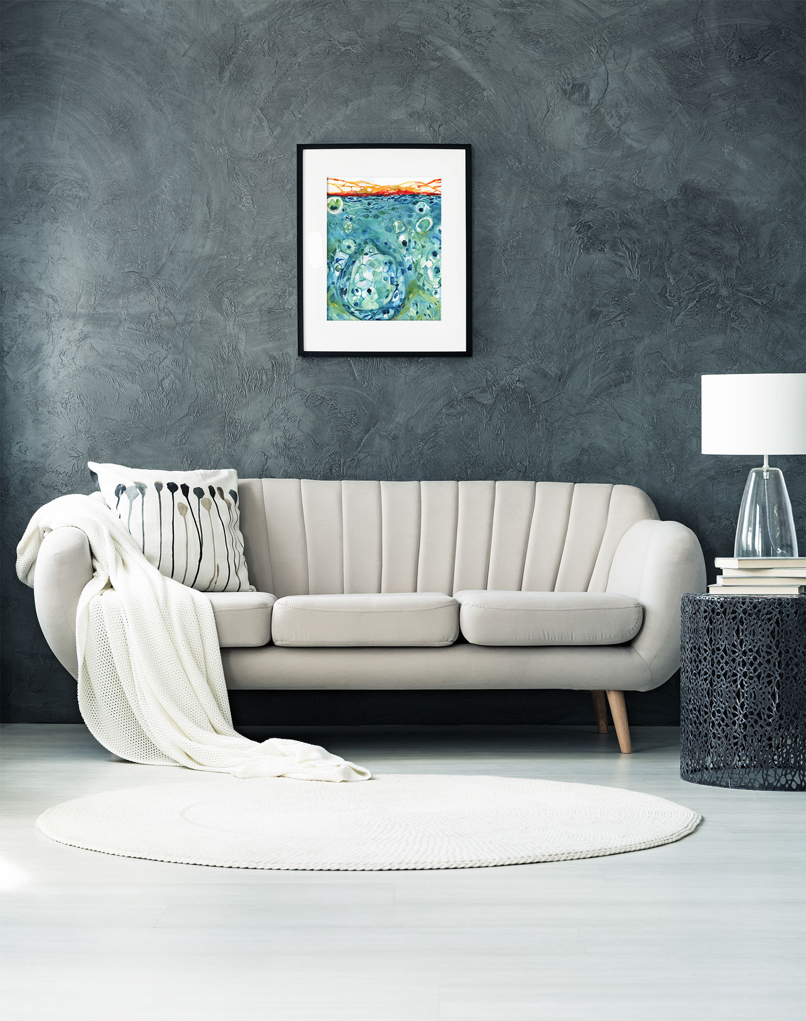 Squamous Watercolor Print - Skin Cell Art - Integumentary System ...