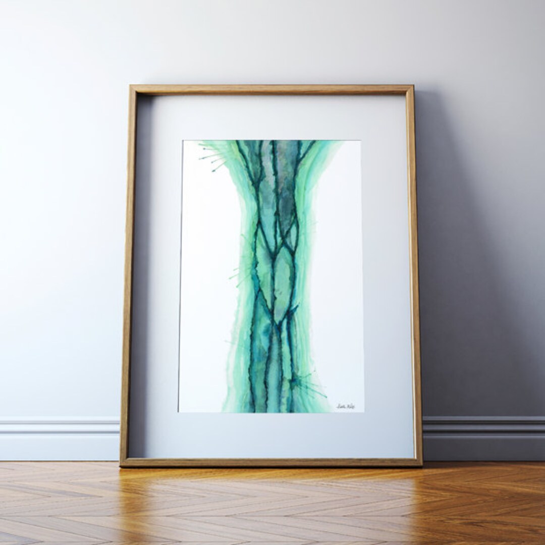 Brachial Plexus Watercolor Print - Nerve Art Print - Abstract Sea Glass ...