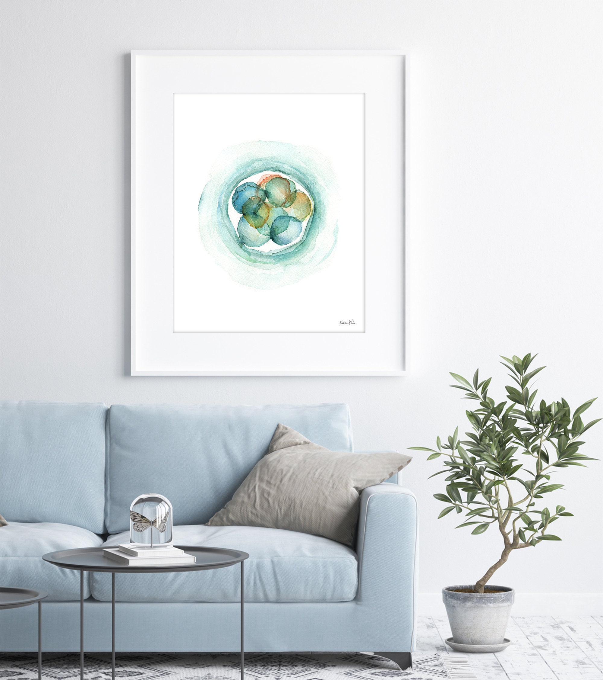 3-day Embryo Art Print - Embryology Watercolor Print - Fertility Doctor ...