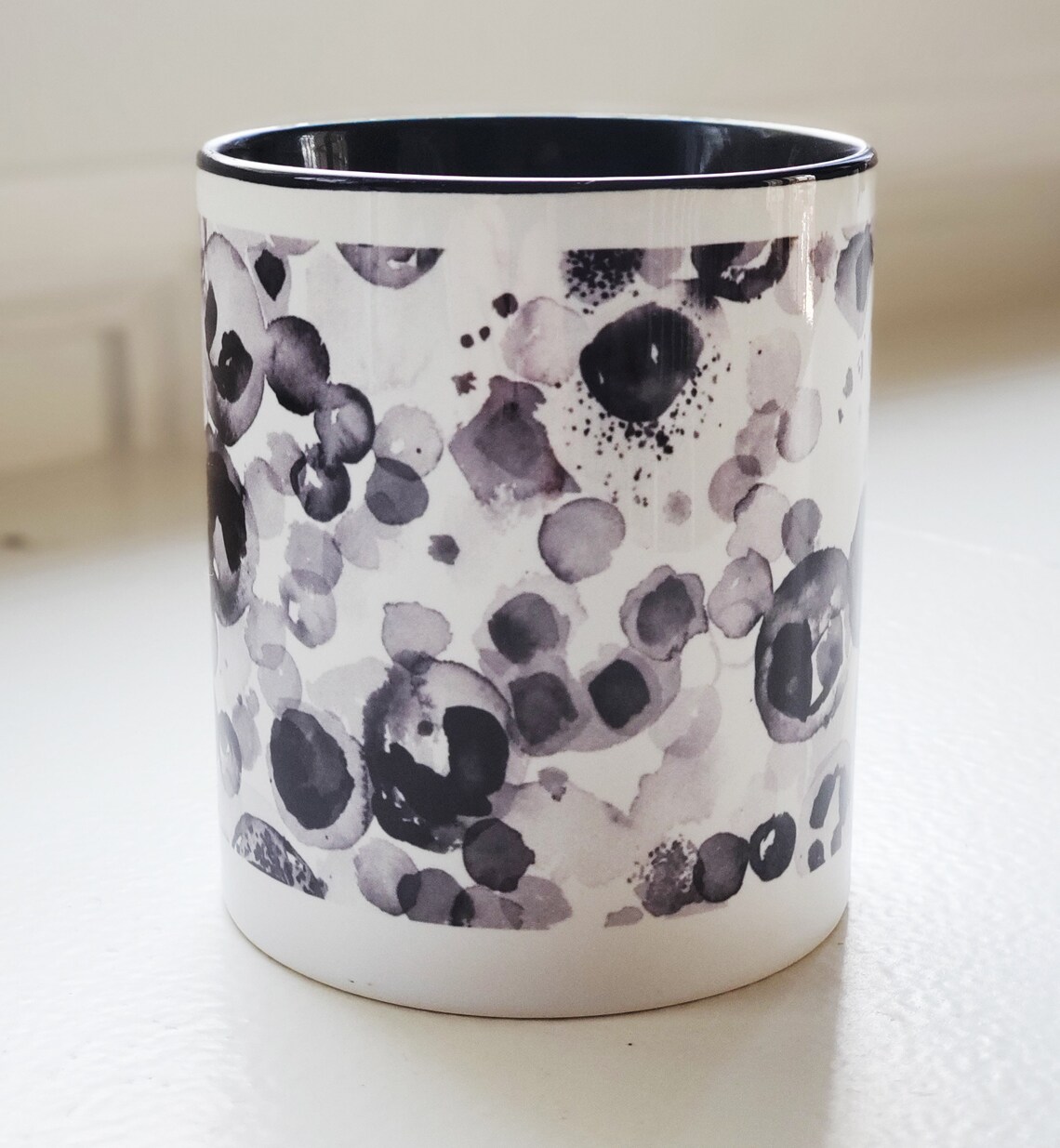 Hematology Medical Art Mug Black and White Blood Cells Mug | Etsy