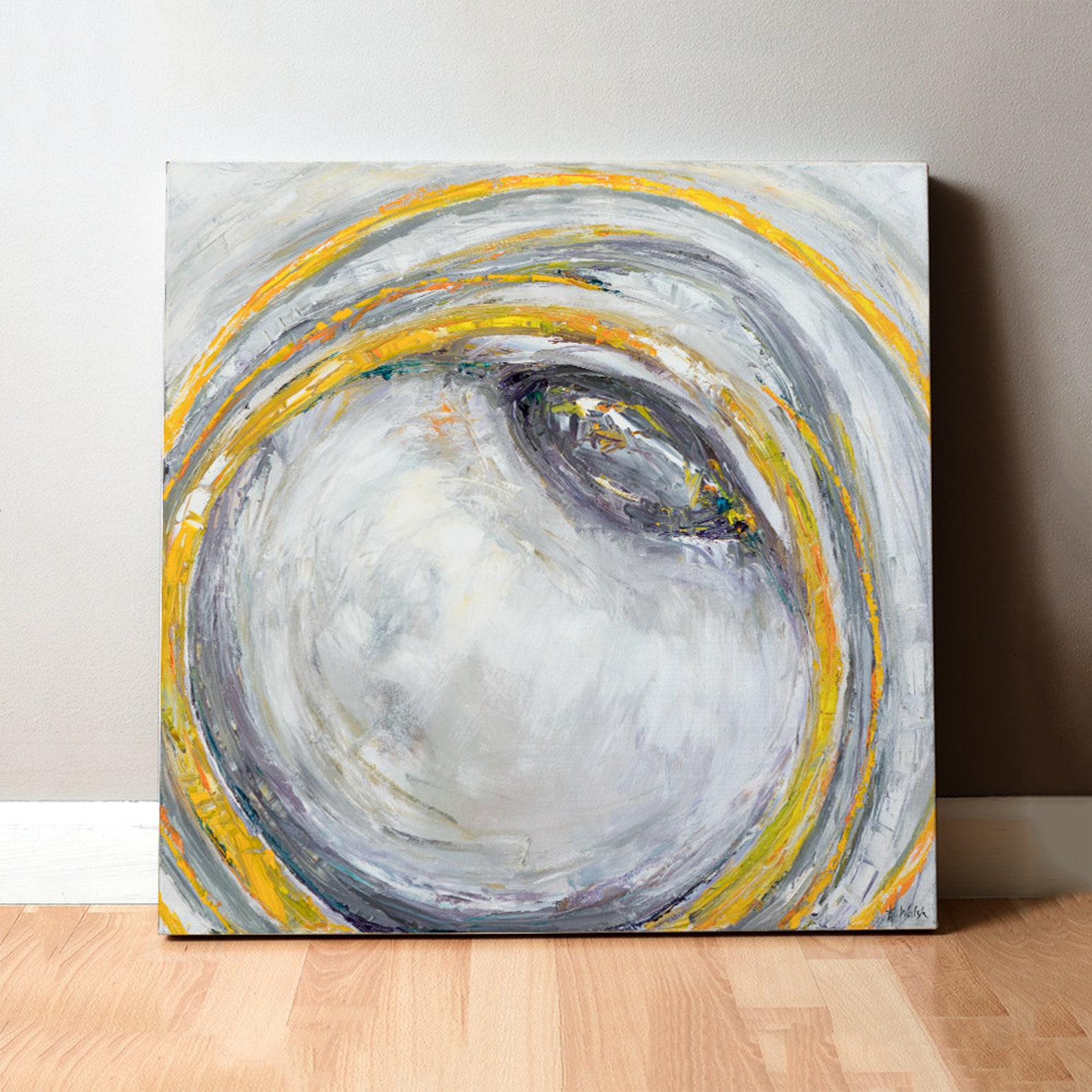 Ellipses Abstract Eye Anatomy Oil on Canvas Art Print | Etsy