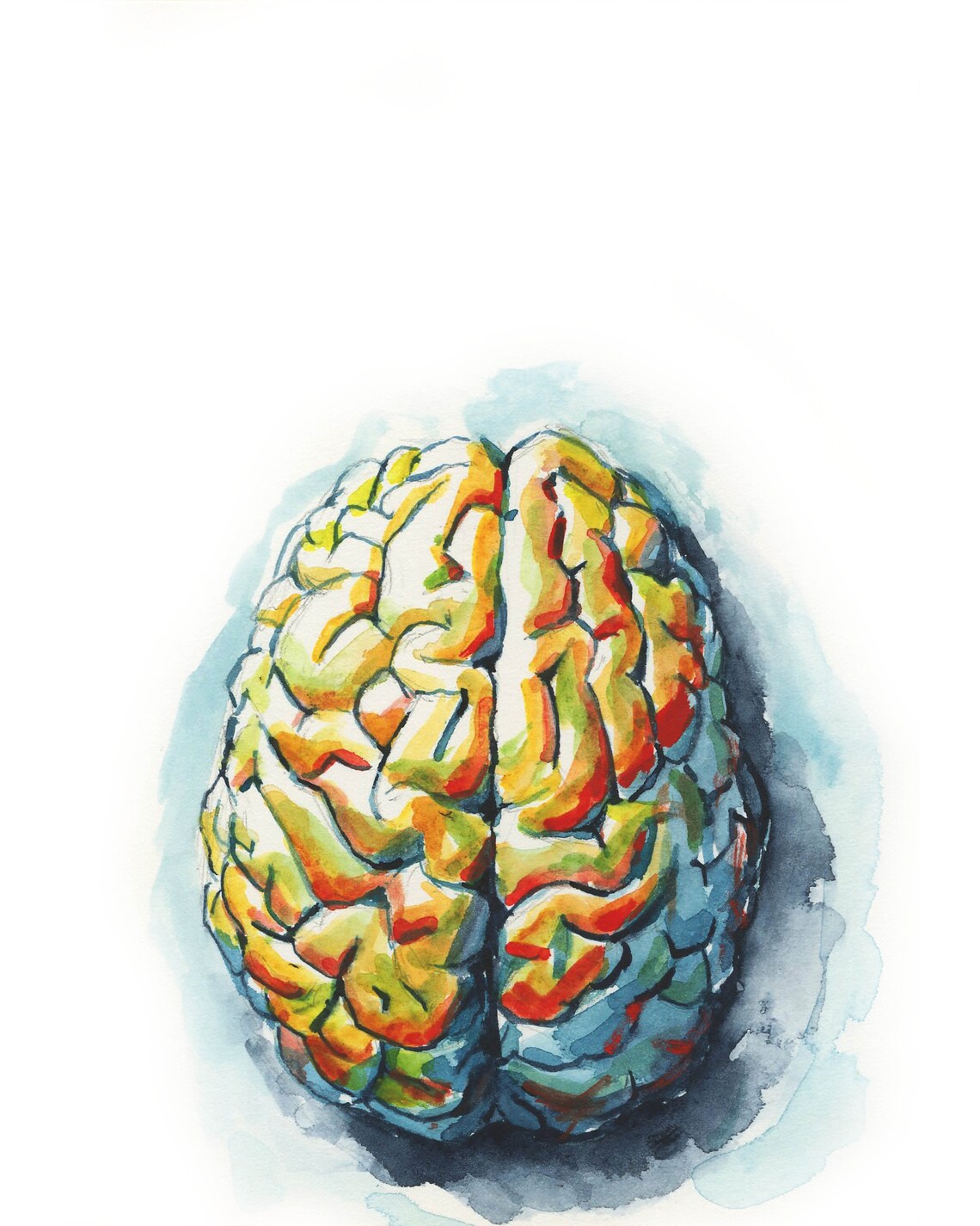 Eye Mind Body Connection Watercolor Set Anatomy Art Set | Etsy