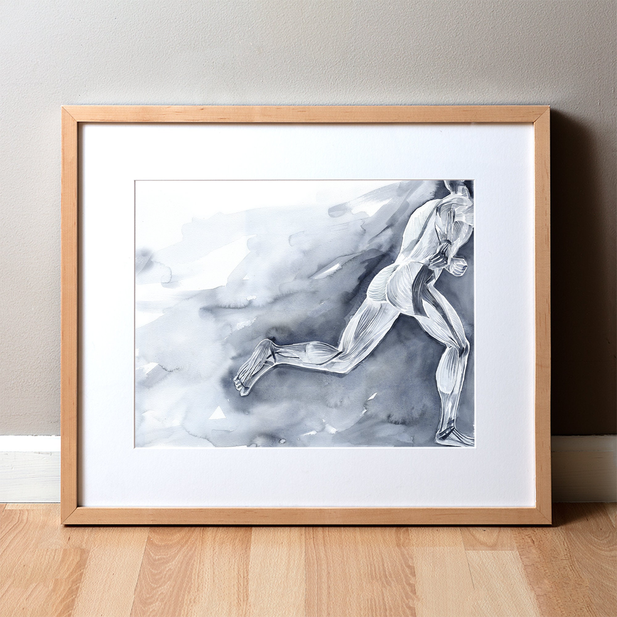 Tendons & Ligaments Watercolor Print - Plantar Fascia Art - Ligamentous ...