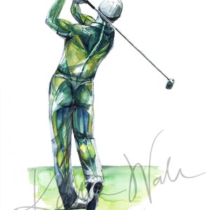 Golfer’s Anatomy Watercolor Print - Golf Painting - Golf Art - Anatomy ...