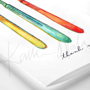 Surgical Instruments Thank You Card - Etsy UK