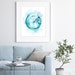 Eardrum Watercolor Print - Speech Path and Audiology and ENT Art - Ear ...