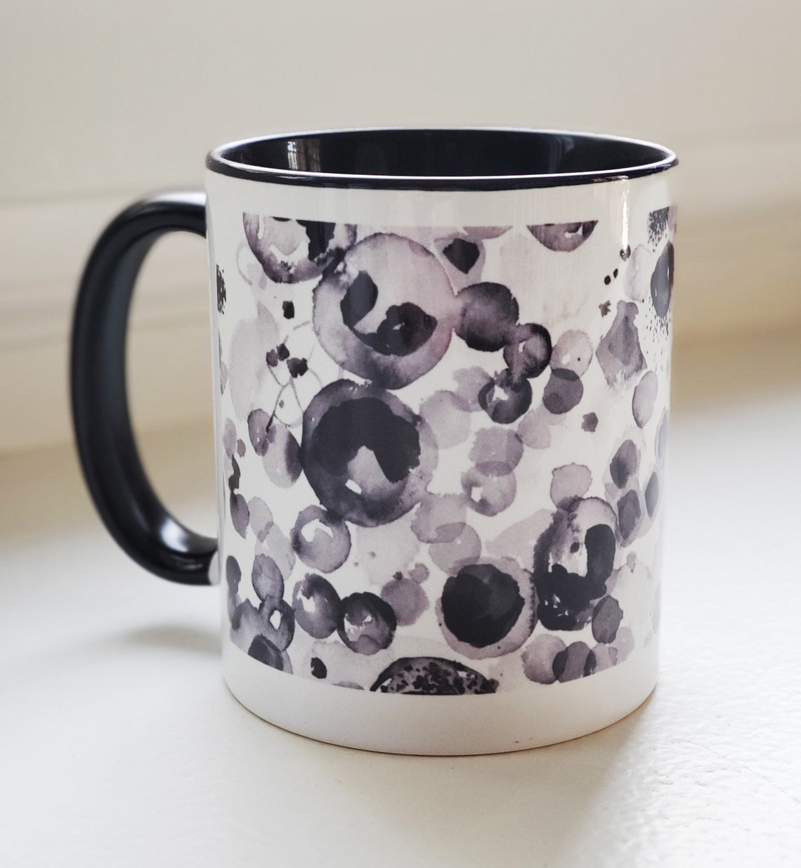 Hematology Medical Art Mug Black and White Blood Cells Mug | Etsy