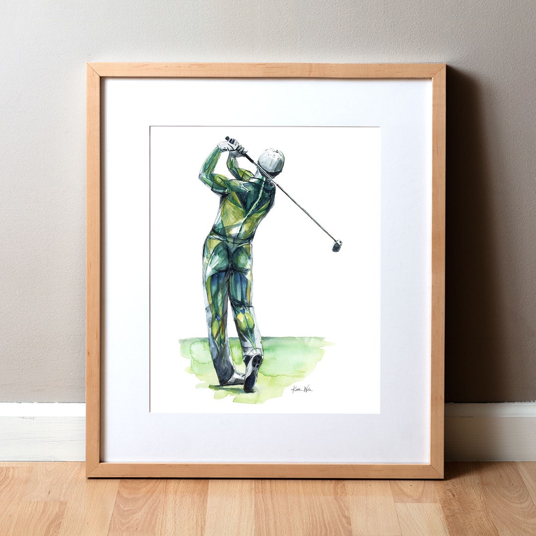 Golfer’s Anatomy Watercolor Print - Golf Painting - Golf Art - Anatomy ...