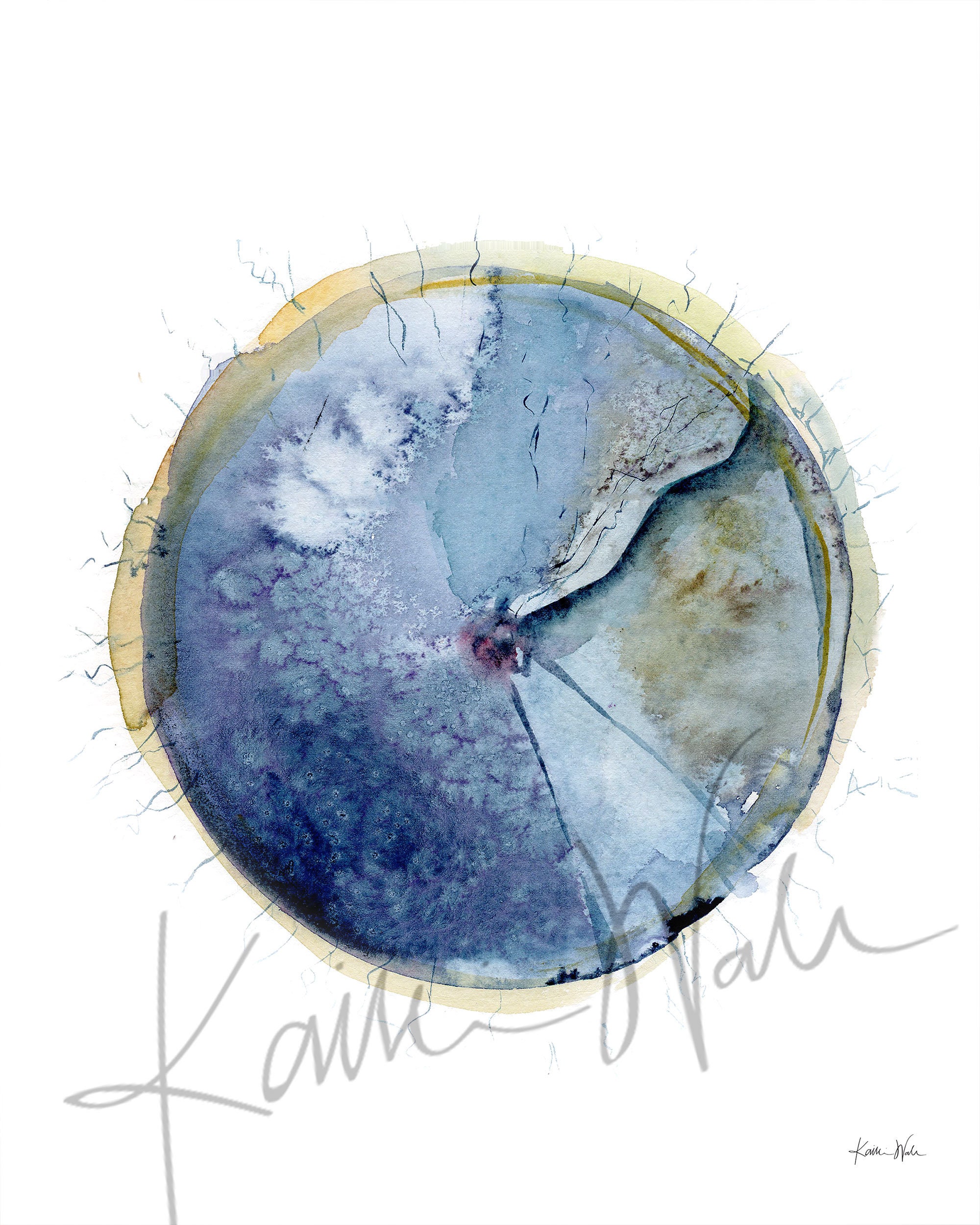 Evening Eardrum Watercolor Print Set - Audiologist Gift - Gift for ...
