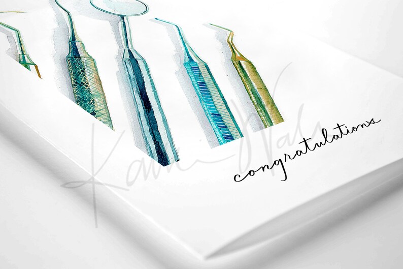Dental Instruments Congratulations Card - Etsy