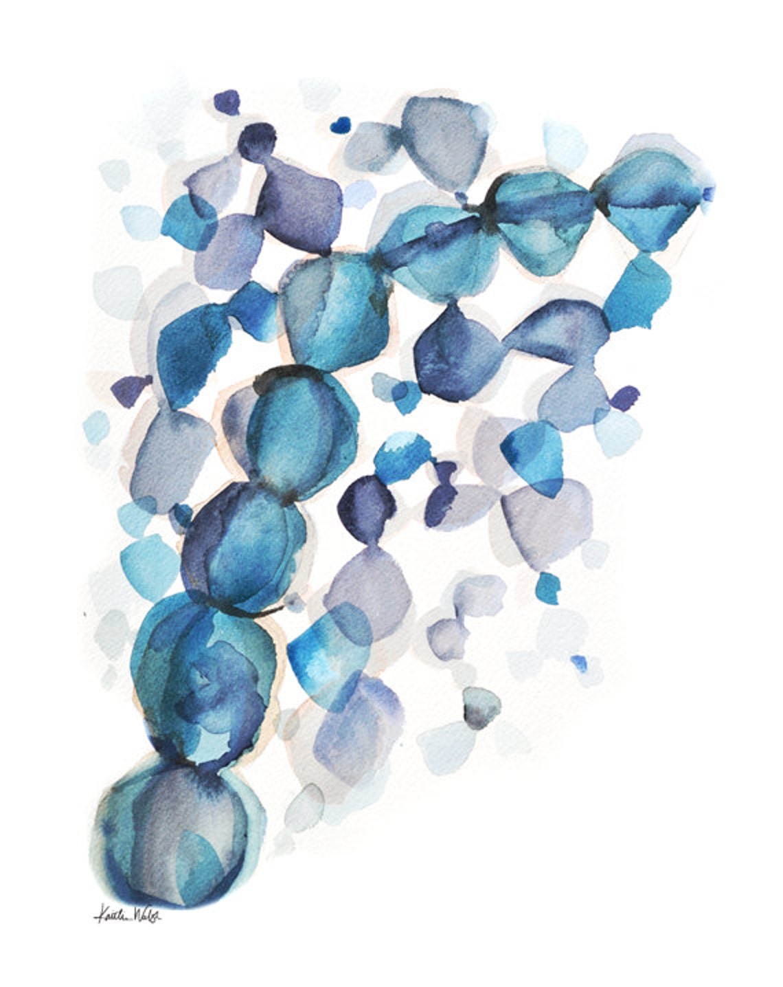 Occlusal Surfaces of Teeth Half Arch in Blue Gray and Purple | Etsy