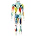 Muscular System Watercolor Print in Red Green Blue - Body System ...