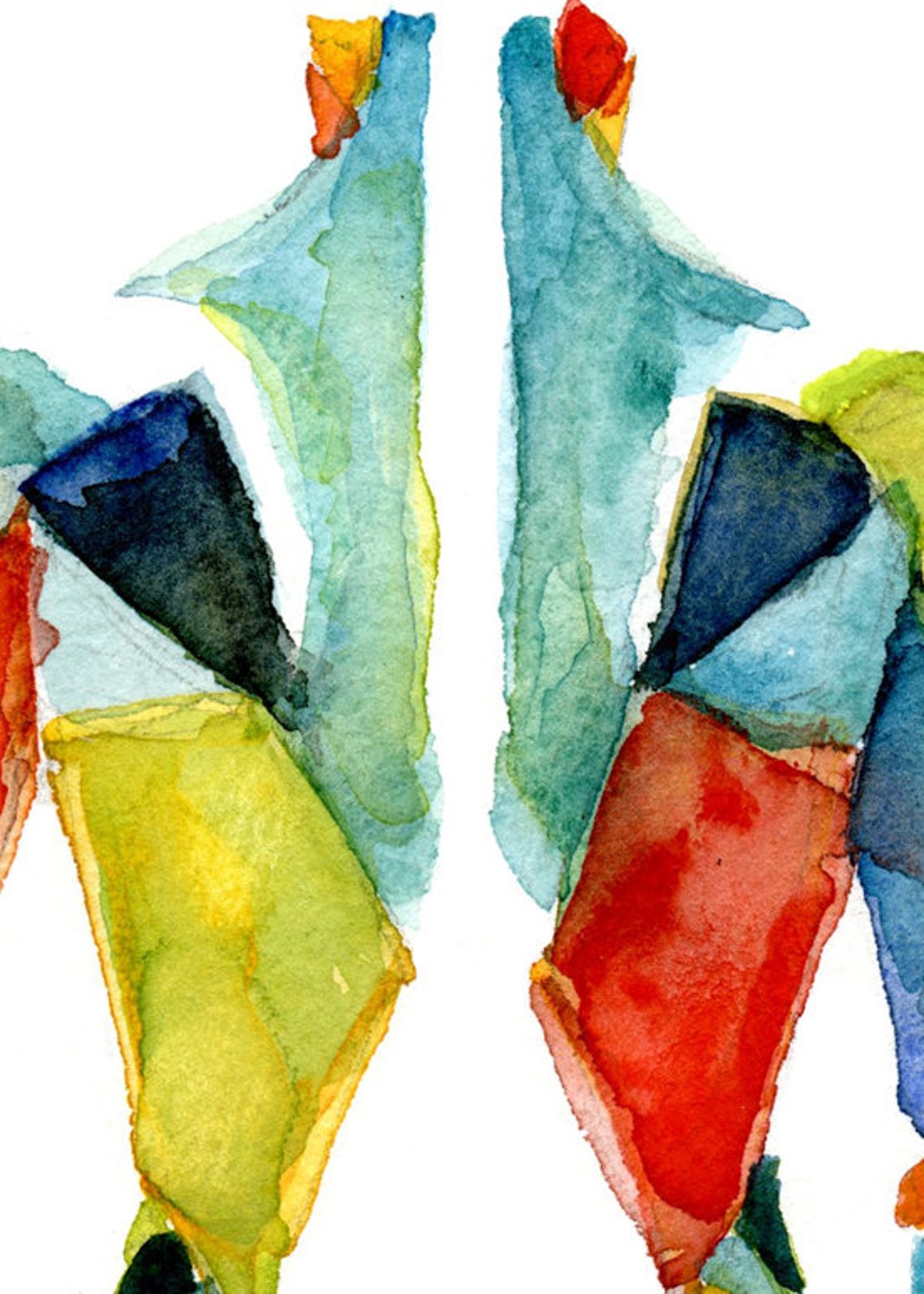 Body Systems 3-piece Watercolor Print Set Anatomy Art Set - Etsy