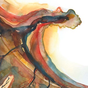 Placenta Watercolor Art Print - Pregnancy Anatomy Art Print - OBGYN ...