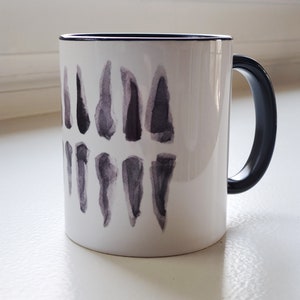 Dental Teeth Histology Art Mug - Black and White Tooth Mug - Dentistry ...