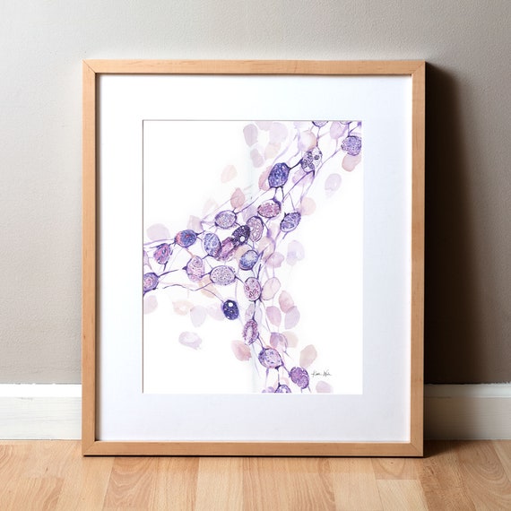 Lymph Nodes Mosaic Watercolor Print Breast Cancer Painting - Etsy