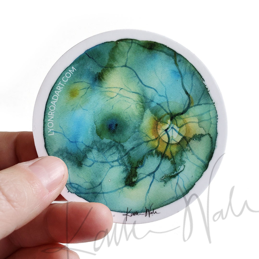 Set of 3 Retina Watercolor Art Stickers - Etsy
